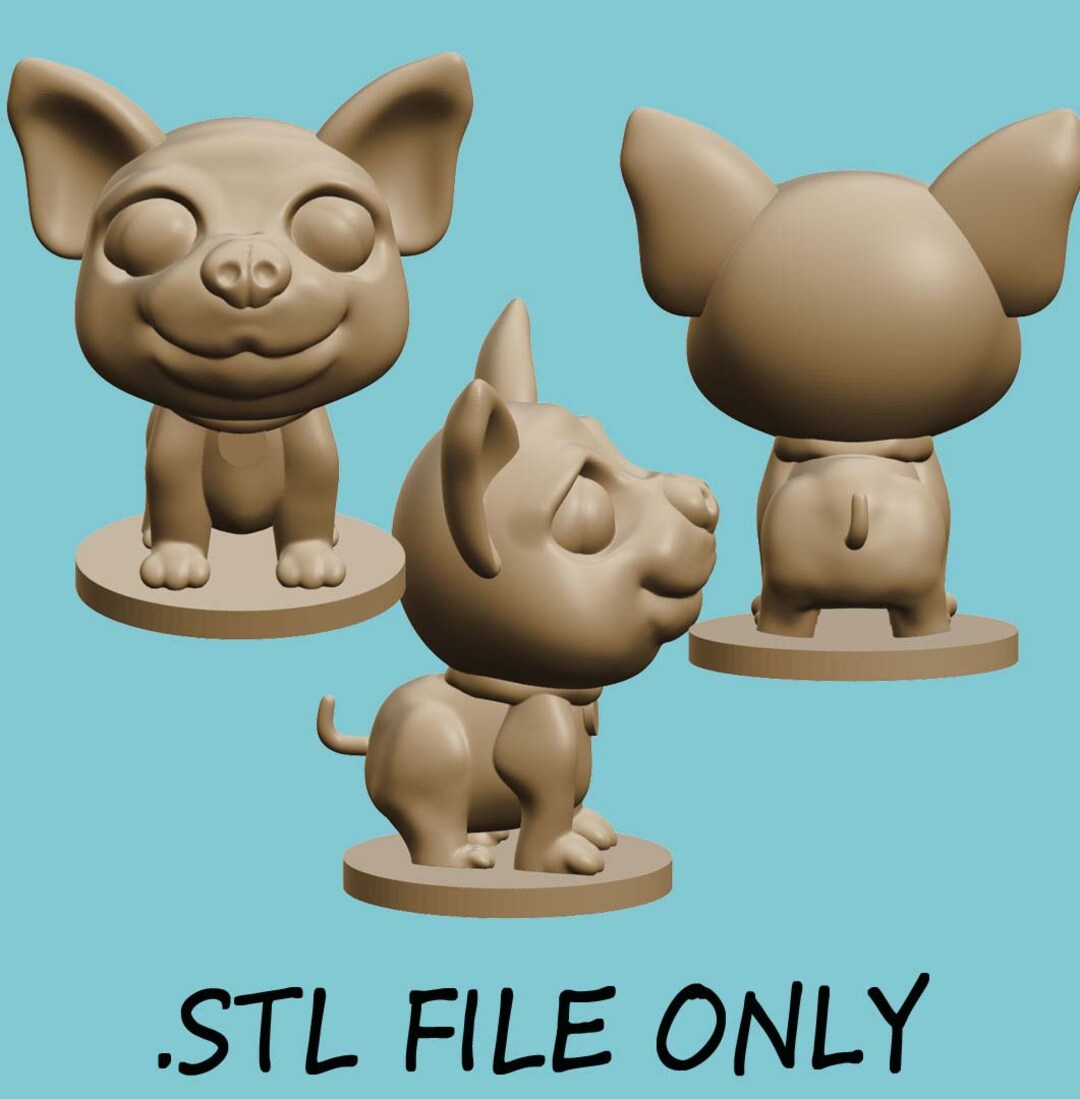Boston Terrier Dog STL File ONLY, Cute Dog, Cute Puppy, Puppy Dog, 3D ...