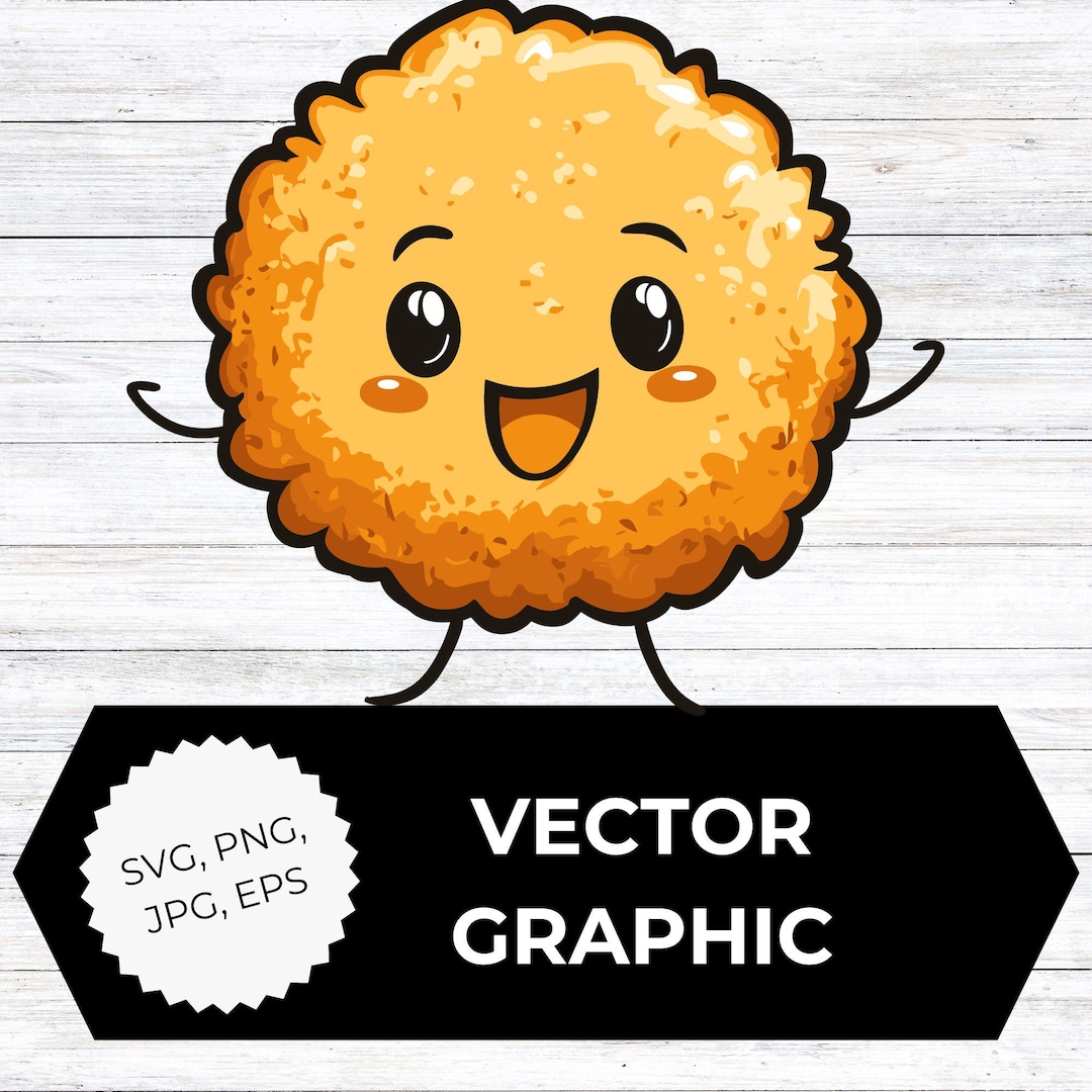 Cute Tater Tot Clipart | Kawaii Potato Snack Character Vector SVG PNG ...