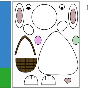 Build an Easter Bunny Kids Printable Craft Instant Download Activity ...