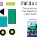 Build a Train Kids Printable Craft Instant Download Activity Page Cut ...