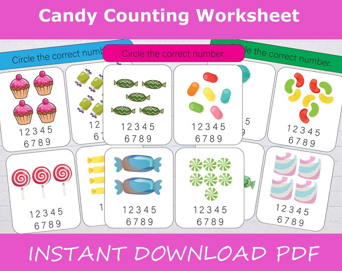 Learn About Number : Cookies Theme, Math for Kids, Preschool Activities ...