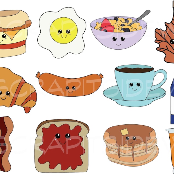 Kawaii Breakfast - Etsy