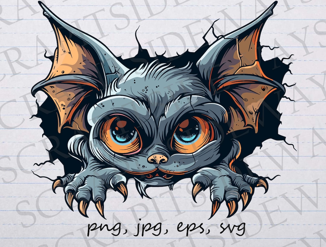 Gargoyle Peeking Through Page Clip Art Clipart Vector Graphic Svg Png ...