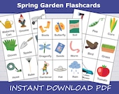 Set of 27 Spring Garden Flashcards Vocabulary Words Printable - Etsy