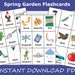 Set of 27 Spring Garden Flashcards Vocabulary Words Printable Instant ...