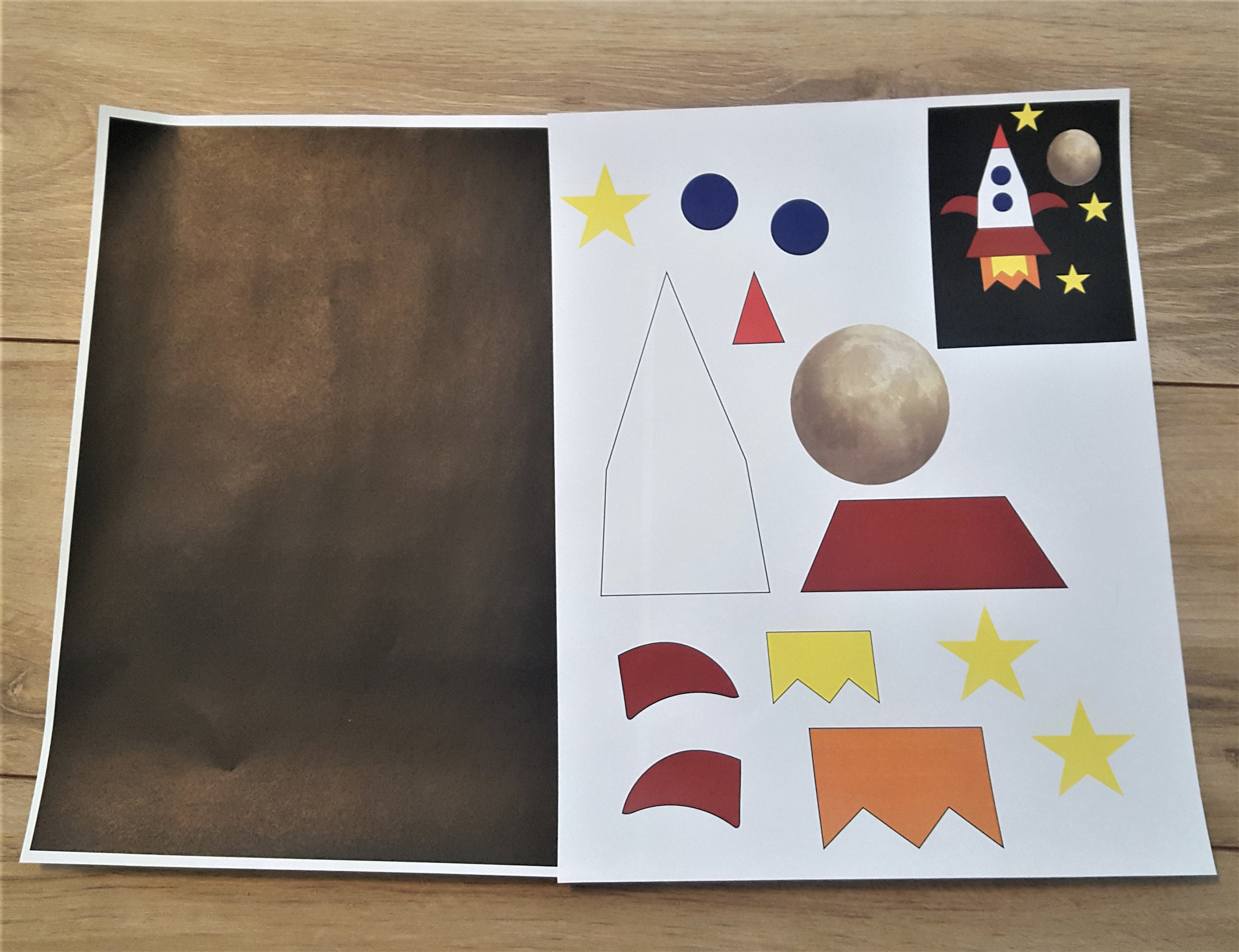 Build a Spaceship Kids Printable Craft Instant Download Activity Page ...