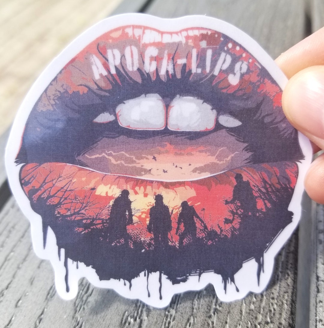 Apocalypse Vinyl Sticker 3 Inches, Water Resistant Decal, Apoca Lips ...