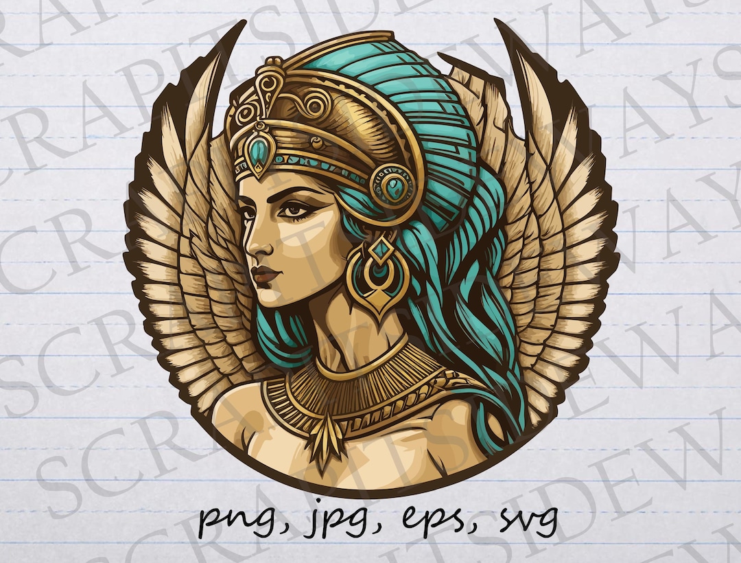 Ancient Egyptian Goddess Clipart Vector Graphic Svg Png Jpg Eps Egypt ...