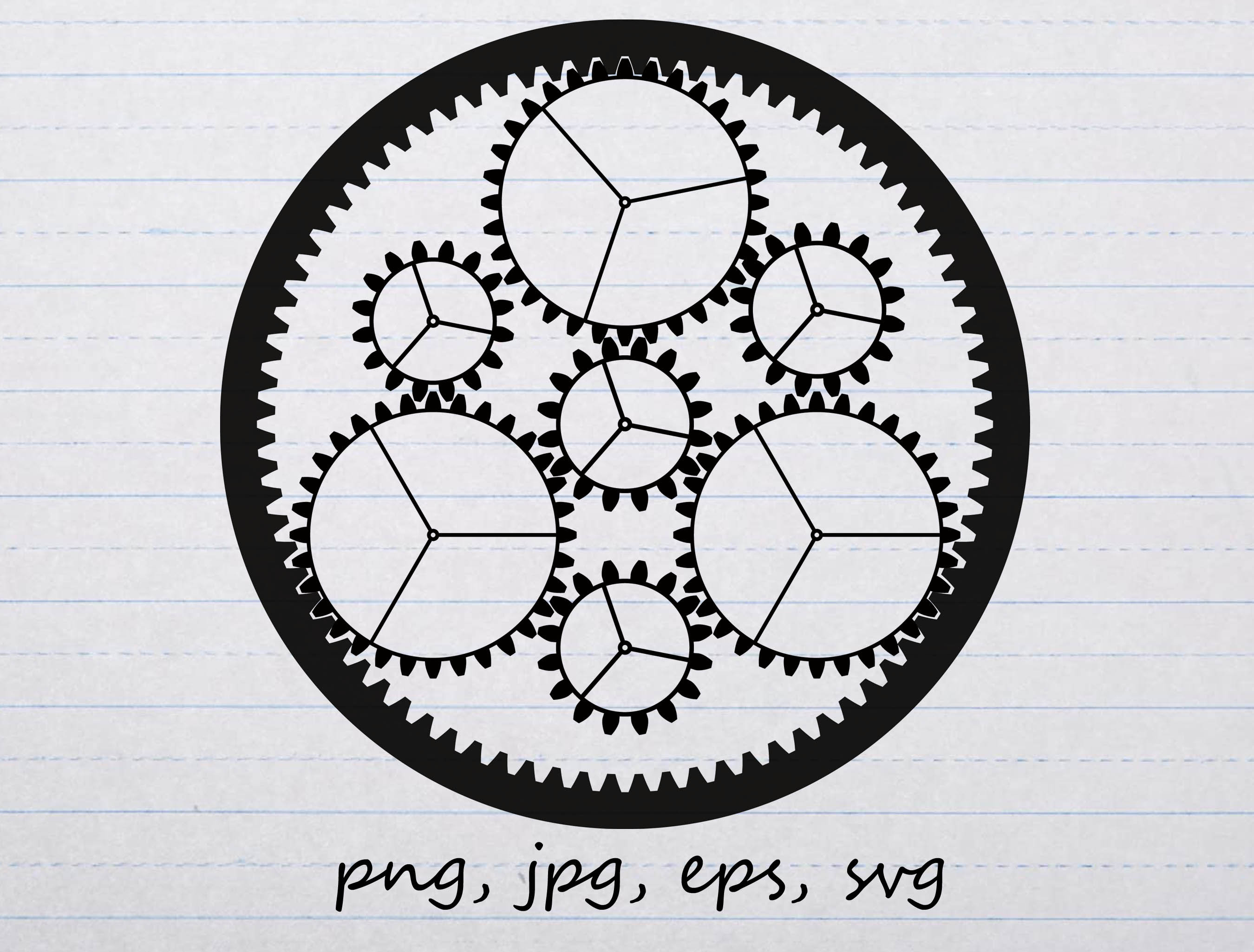 Clockwork Gears Vector