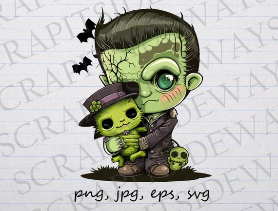 Cute Halloween Frankenstein