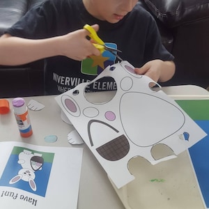 Build an Easter Bunny Kids Printable Craft Instant Download Activity ...