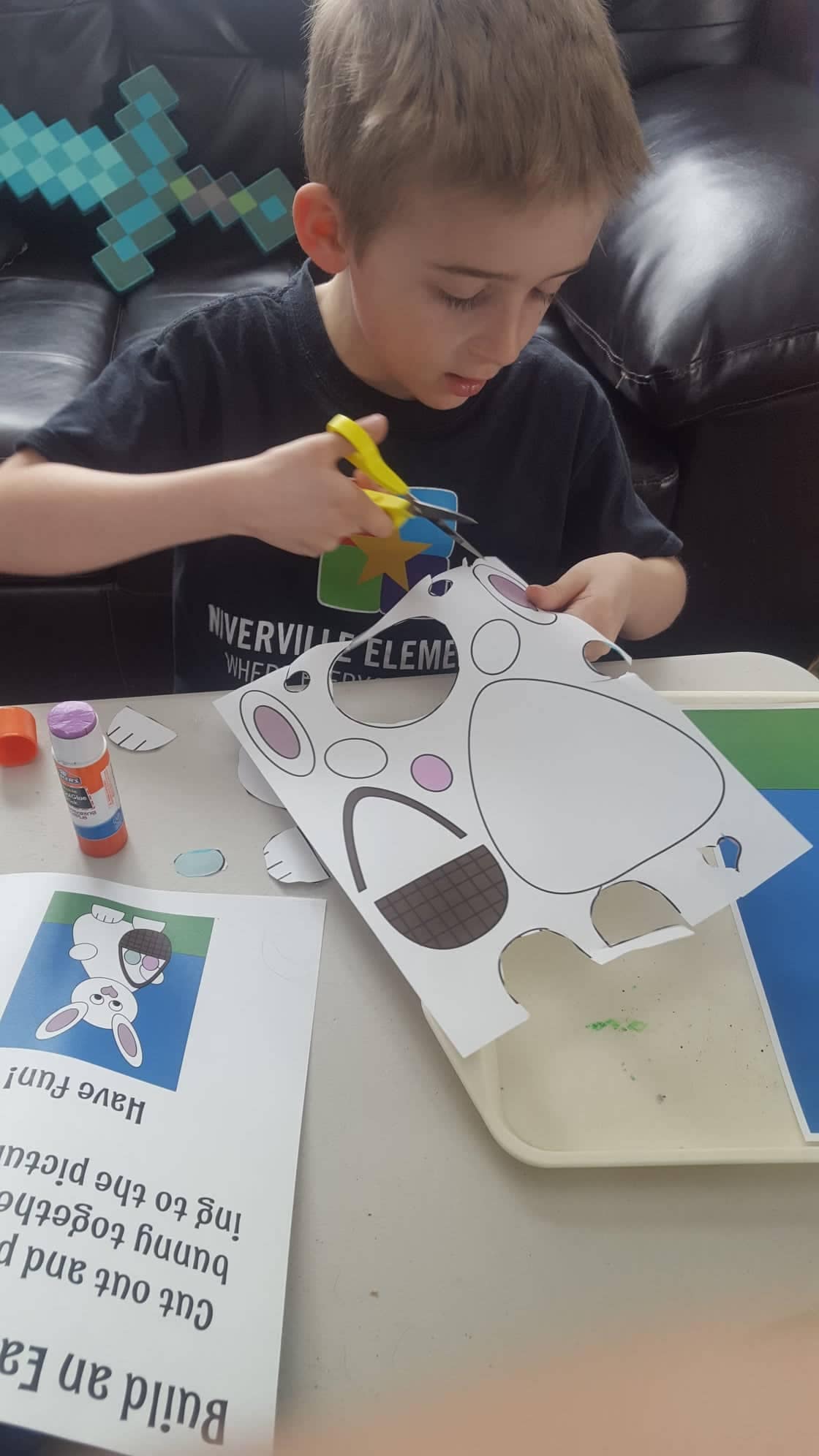 Build an Easter Bunny Kids Printable Craft Instant Download Activity ...