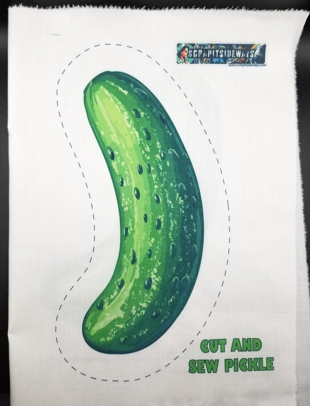 Funny Pickle Cut and Sew Panel, Pickle Fabric Panel, Pickle Sewing ...