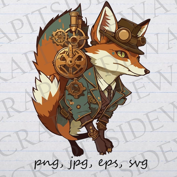 Steampunk Fox - Etsy