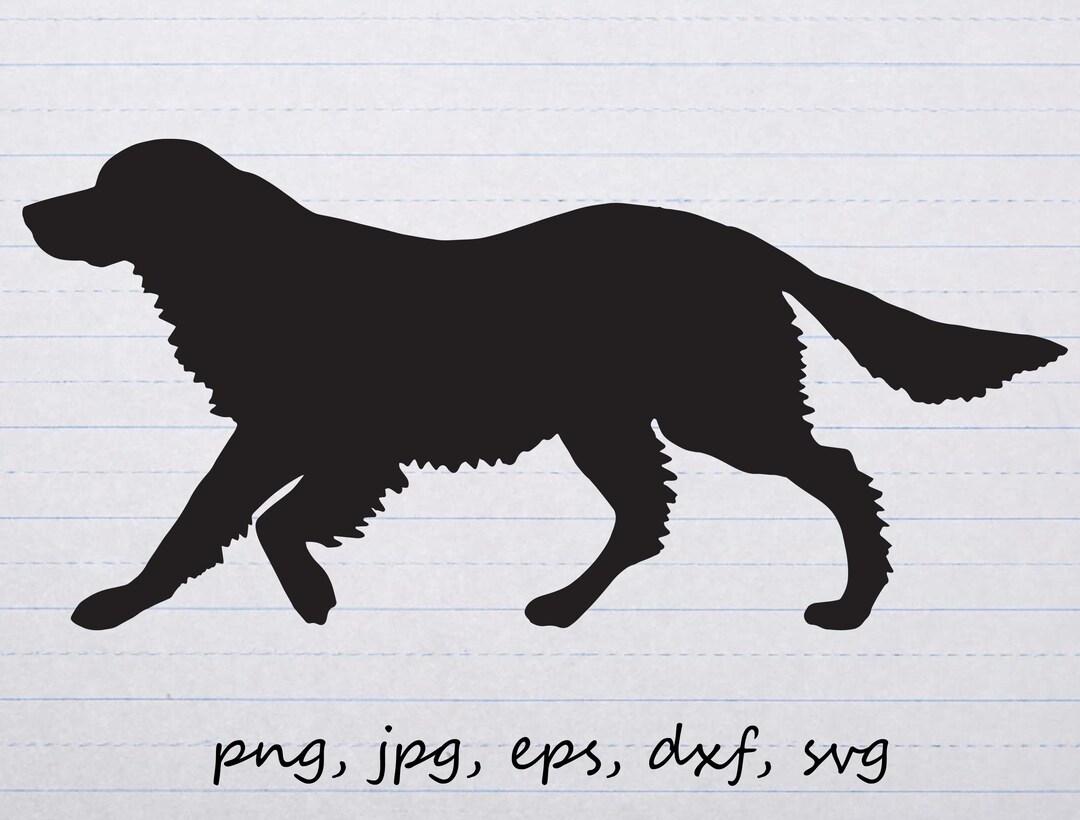 Golden Retriever Dog Lab Labrador Silhouette Clipart Vector Graphic ...