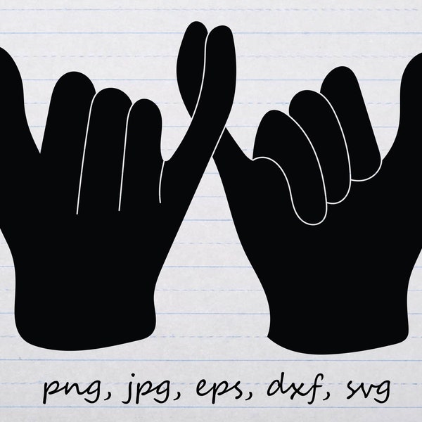 Pinky Swear Clipart - Etsy