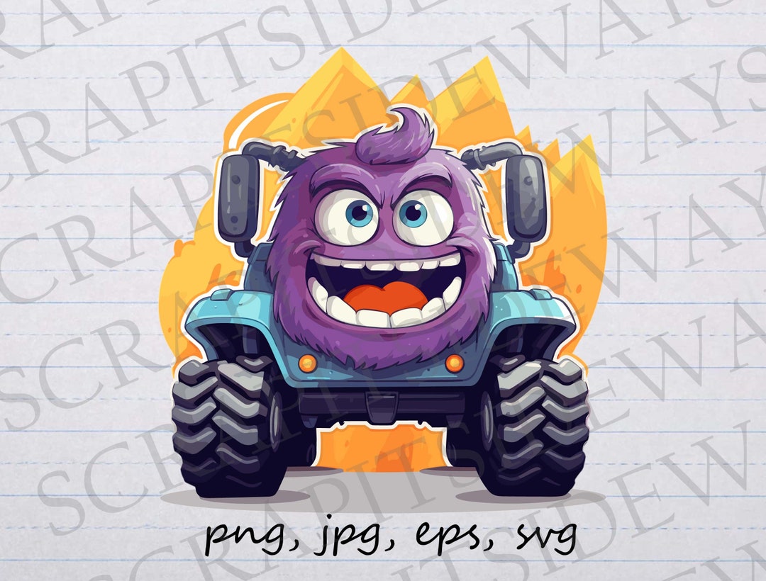 Monster Monster Truck Clip Art Clipart Vector Graphic Svg Png Jpg Eps ...