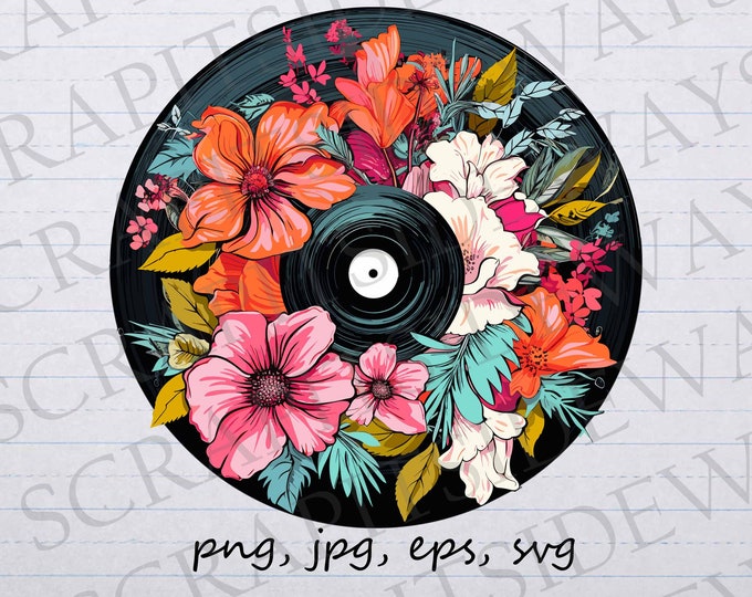 Vintage Record Player Clipart Vector Graphic Svg Png Jpg Eps Lps Vinyl ...