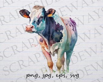 Cow With Tail Clipart Svg - Etsy