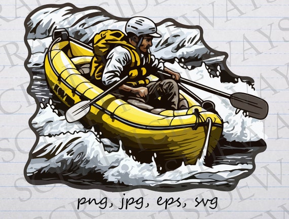 Water Rafting Clip Art