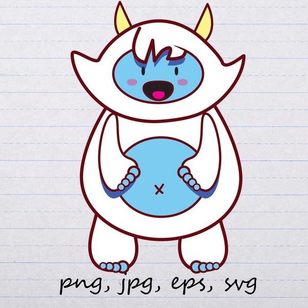 Abominable Snowman Clipart - Etsy