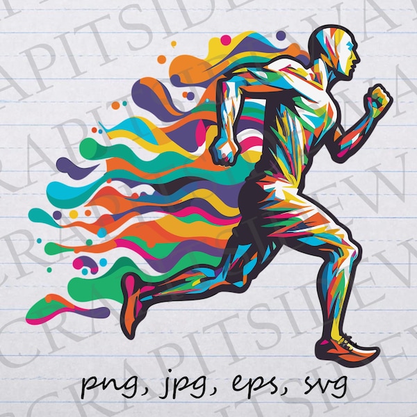 Running Svg - Etsy