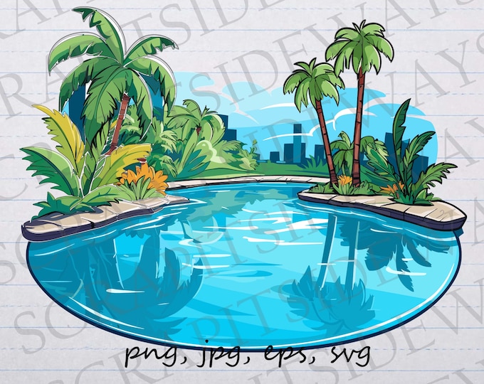 Swimming Pool Svg, Swimming Pool Clipart, Swimming Pool Png, Swimming ...
