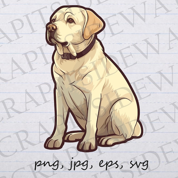Golden Lab Svg - Etsy