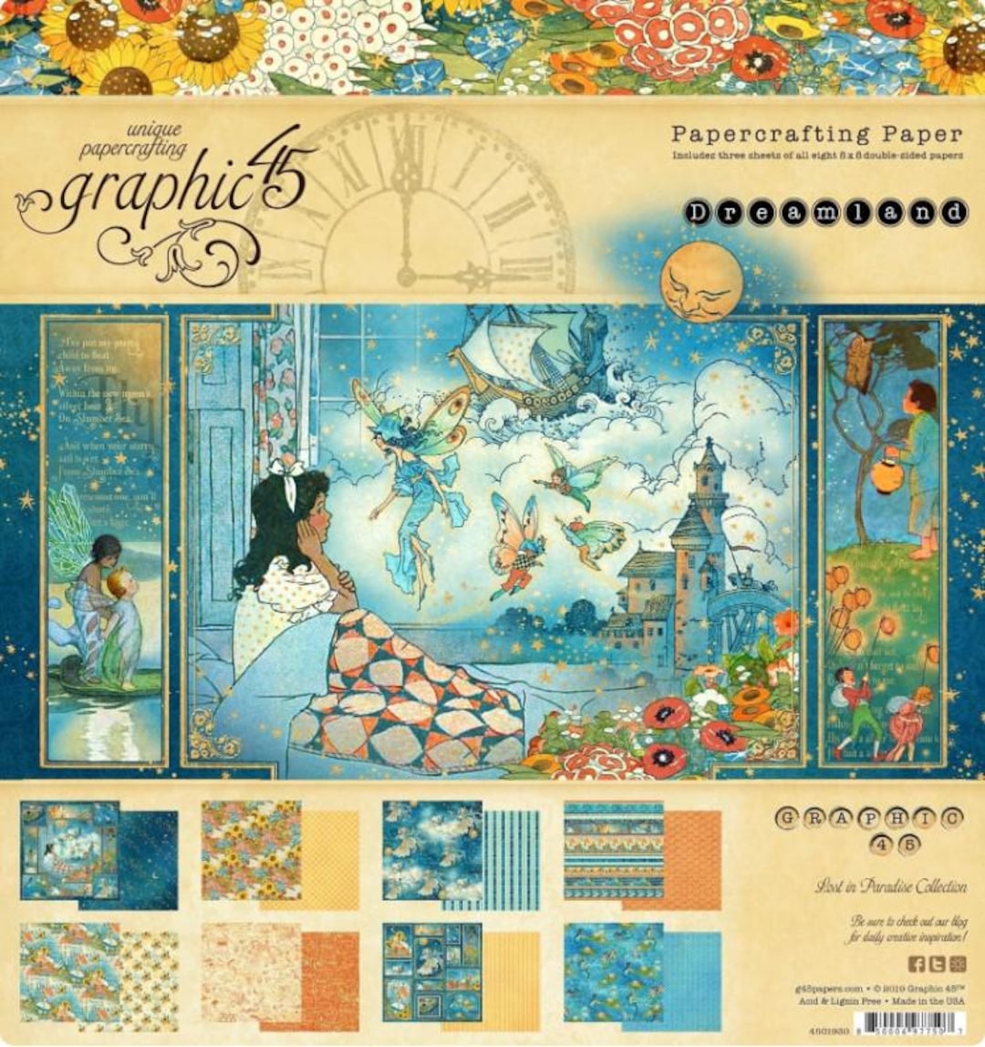 Graphics 45 "dreamland" (8x8) Paper Pad - Etsy