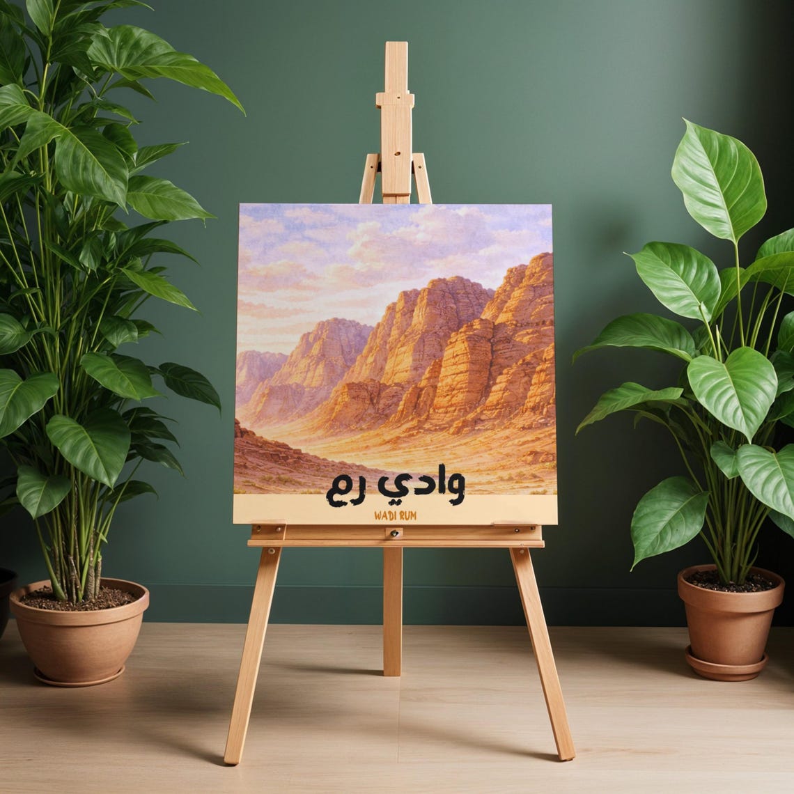 Wadi Rum Illustration Art Print, Jordanian Print, Jordan – Affiche Wadi ...