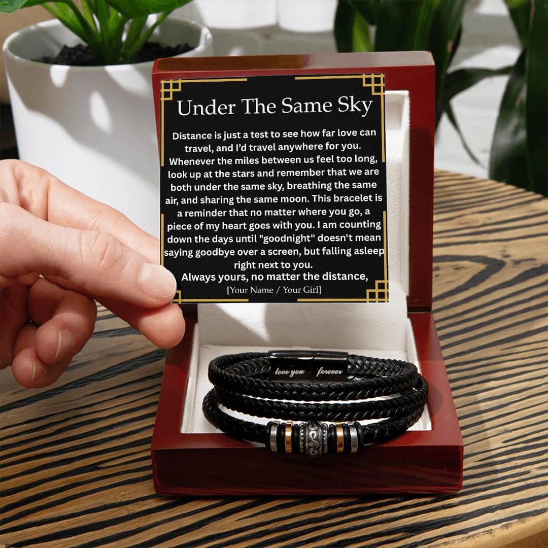 Long Distance Relationship Gift for Him Going Away Keepsake Thinking of ...