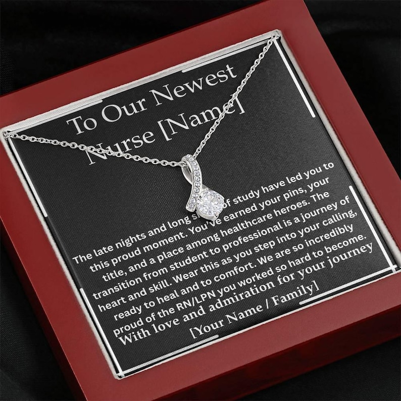 Nursing Pinning Ceremony Necklace Nursing Student to RN LPN Gift ...
