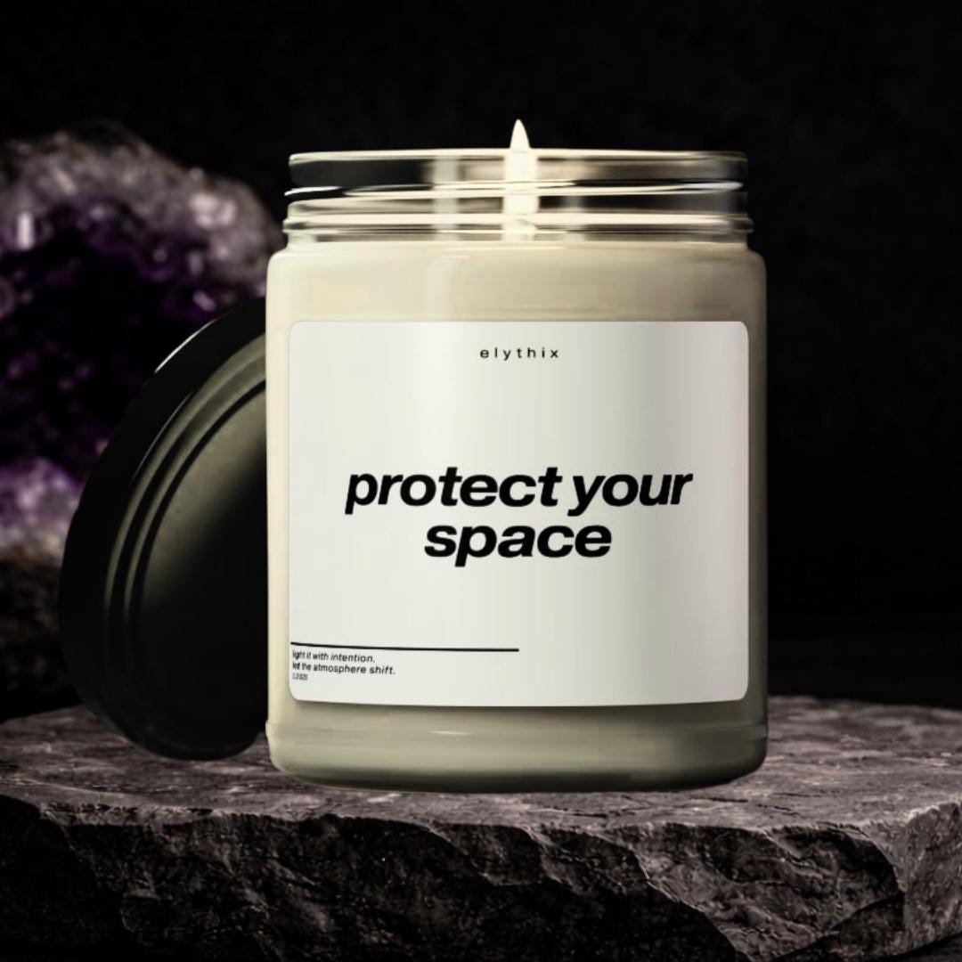 Atmospheric Scented Candle | 'protect Your Space' | Mood, Energy ...