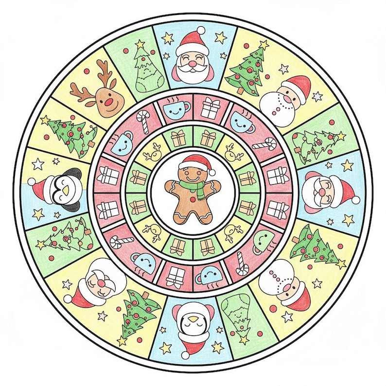 Printable Christmas Coloring Pages for Kids (ages 3–6) – Fun Holiday ...