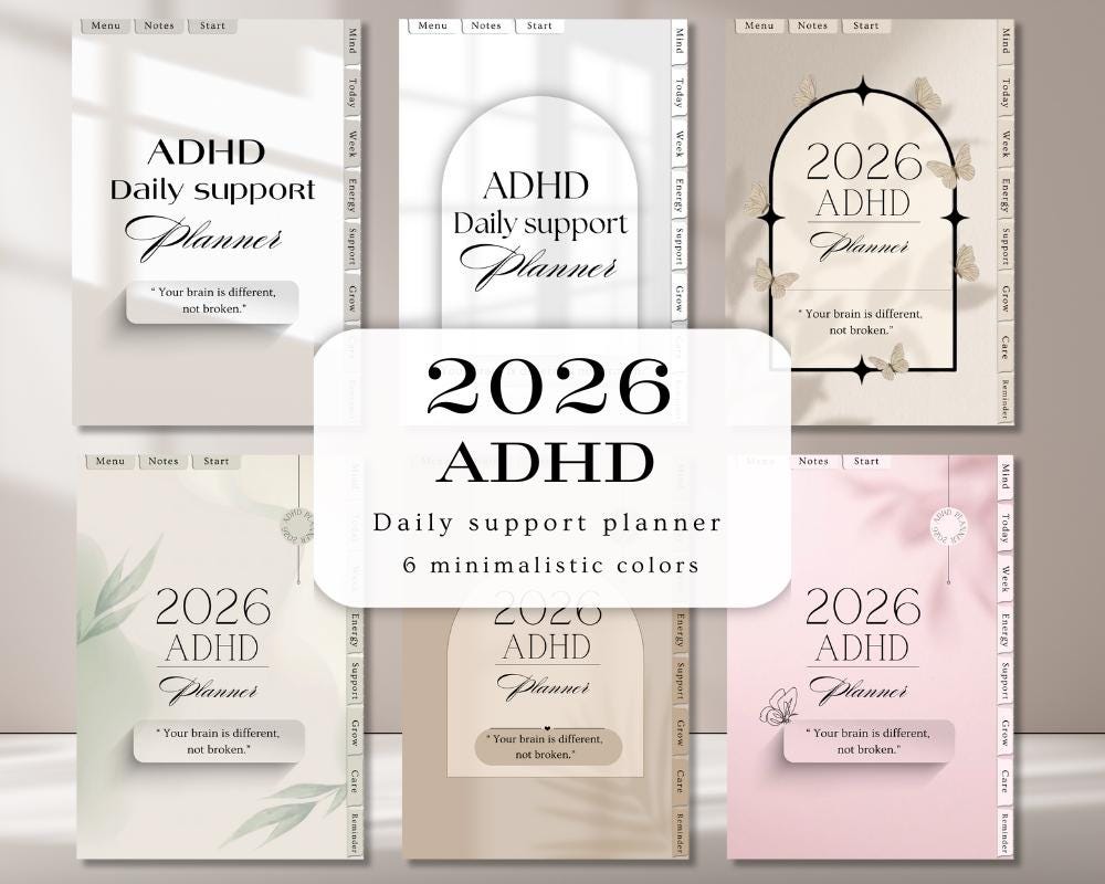 2026 ADHD Digital Planner for Women, Neurodivergent Mind (goodnotes ...