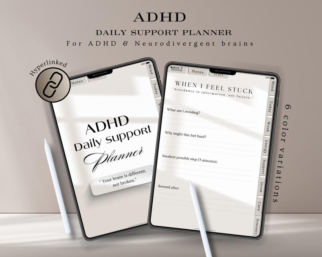 2026 ADHD Digital Planner for Women, Neurodivergent Mind (goodnotes ...