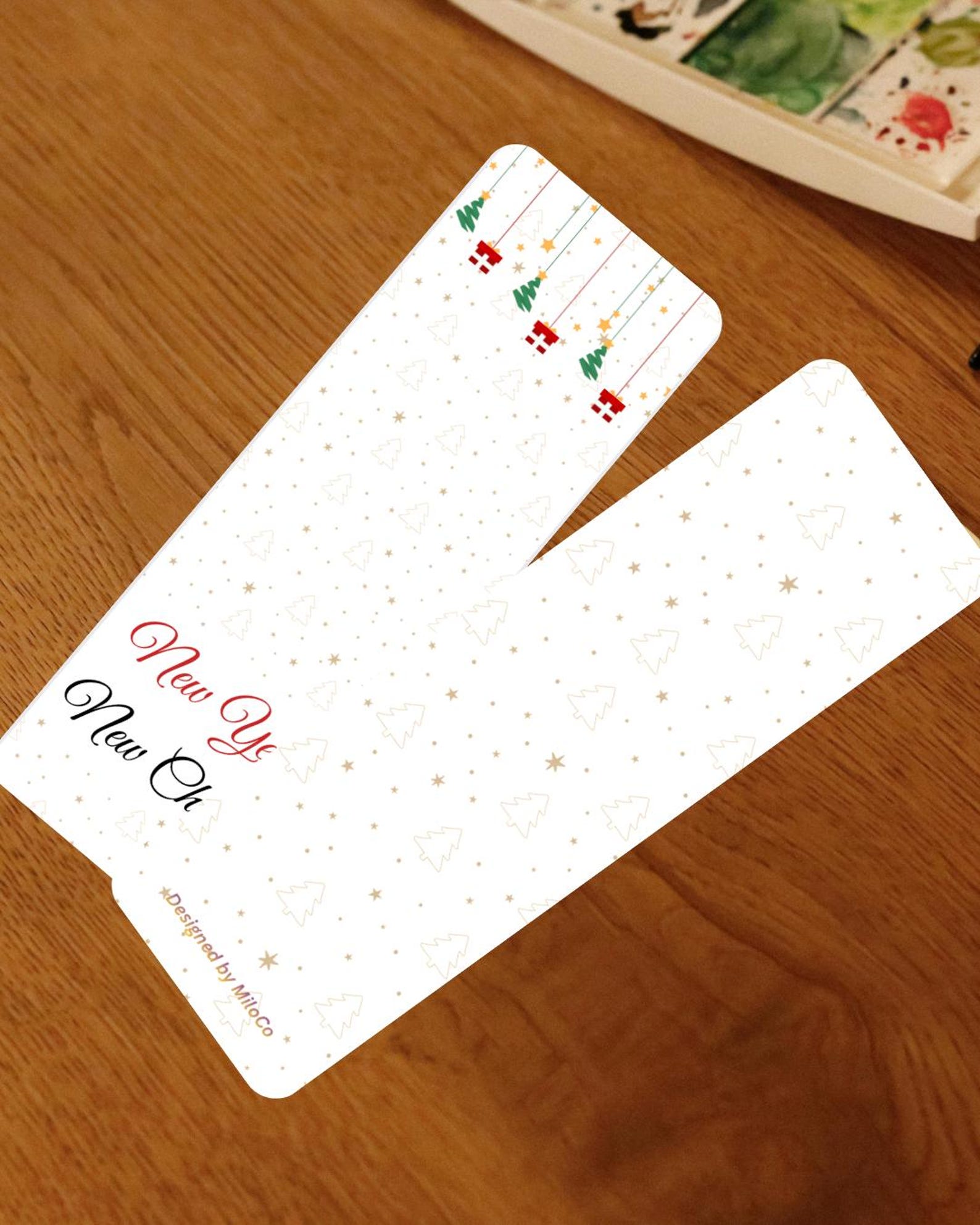 Printable Christmas Bookmark Set, New Year New Chapter, Holiday Digital ...