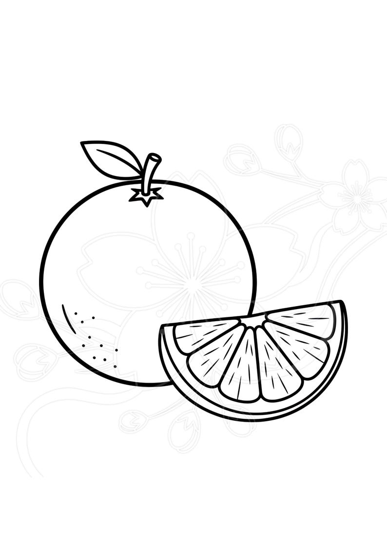 20 Fruits Coloring Sheets, Printable Pages for Kids and Adults, Fun ...