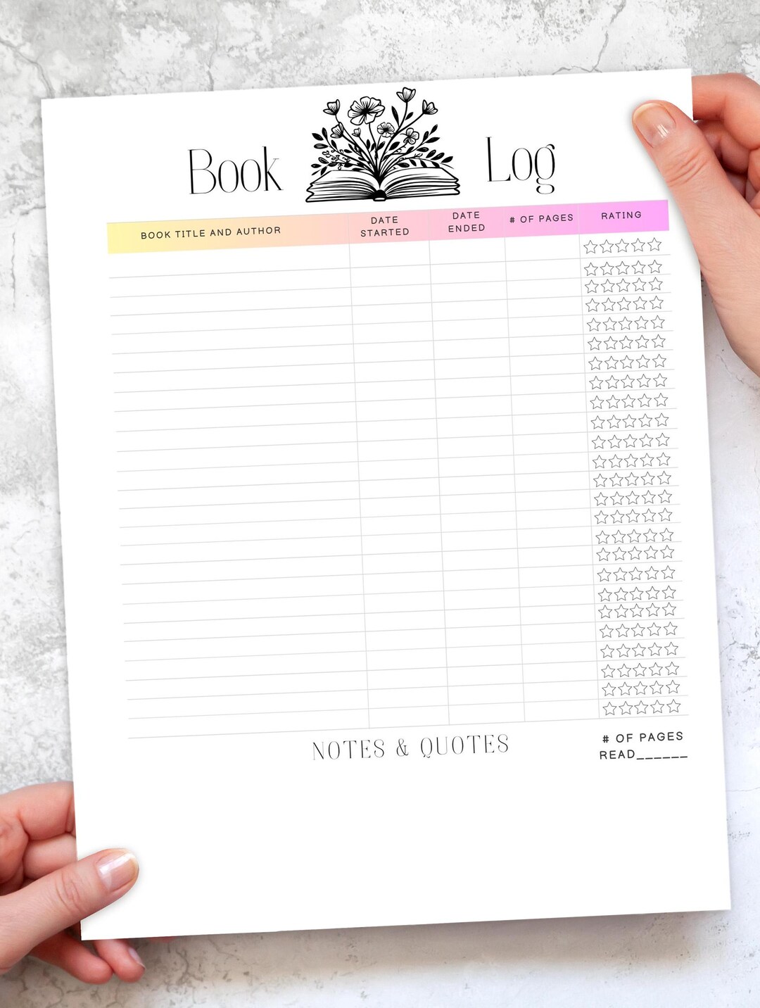 2025 Reading Log Printable, Reading Tracker, Books to Read, Books I've ...