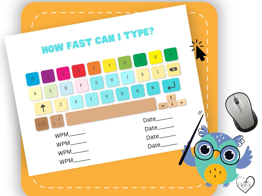 Typing Words per Minute Tracker Download, Homeschool Morning Menu ...