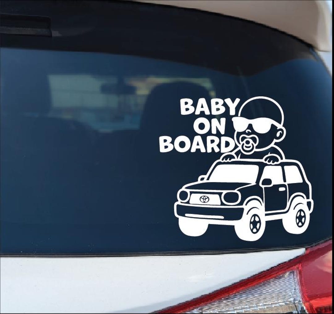 Baby on Board Boy Car Decal Sticker - Etsy