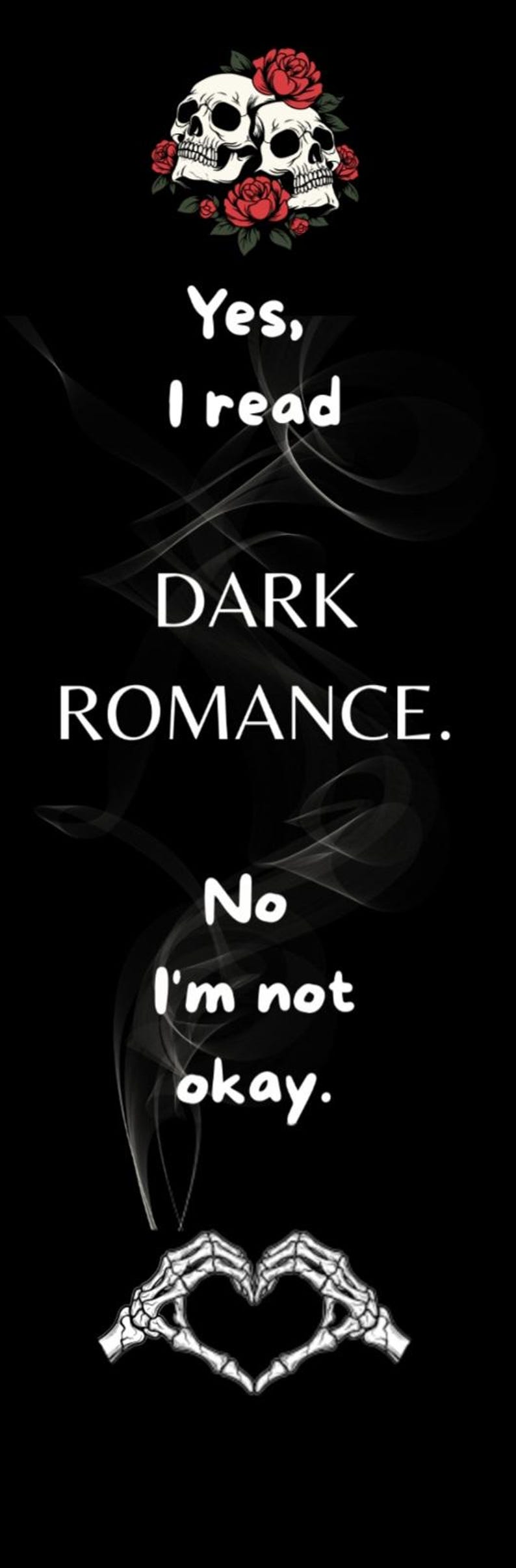 Dark Romance Bookmark Set | Romance Bookmarks | Printable PDF | Digital ...