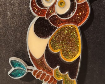 Suncatcher Stained Glass Owl - Etsy