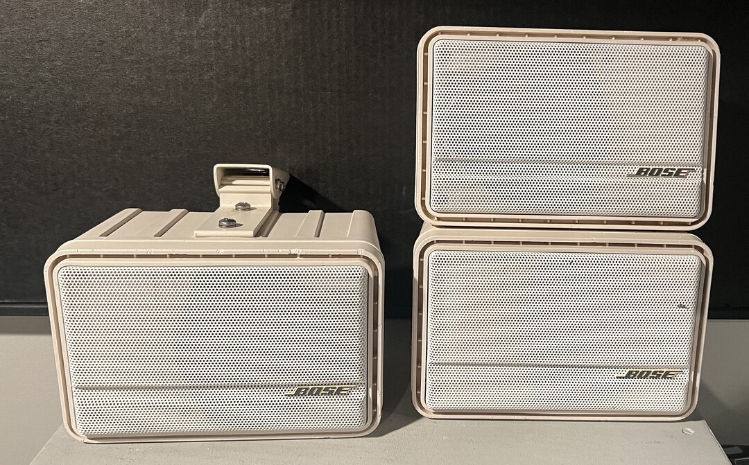 Lot of 1987 Vintage 3 Bose 102 White Surface Mount Speakers Tested and ...
