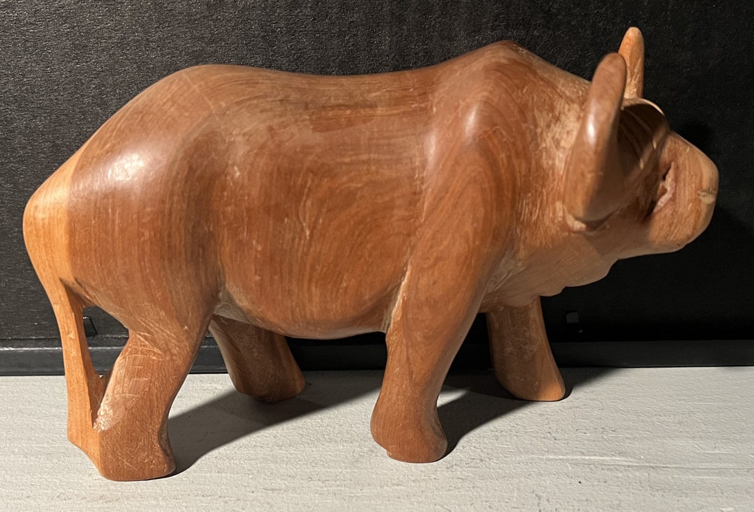 Hand Carved Water Buffalo Made of Wood. - Etsy