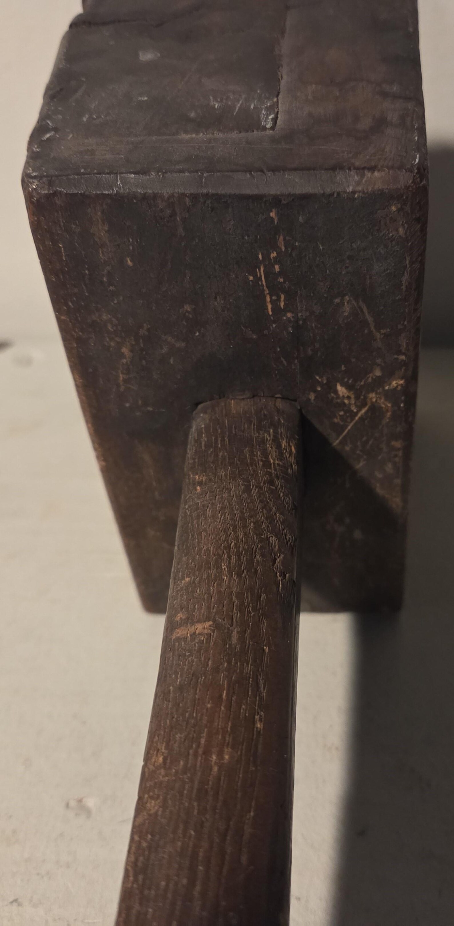Antique Handmade Wood Mallet Hammer Rustic Farm Tool Primitive ...