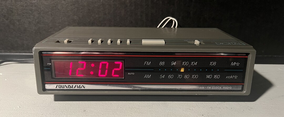 Radio Alarm Clock Soundesign AM/FM Model No. 3620 Vintage - Etsy