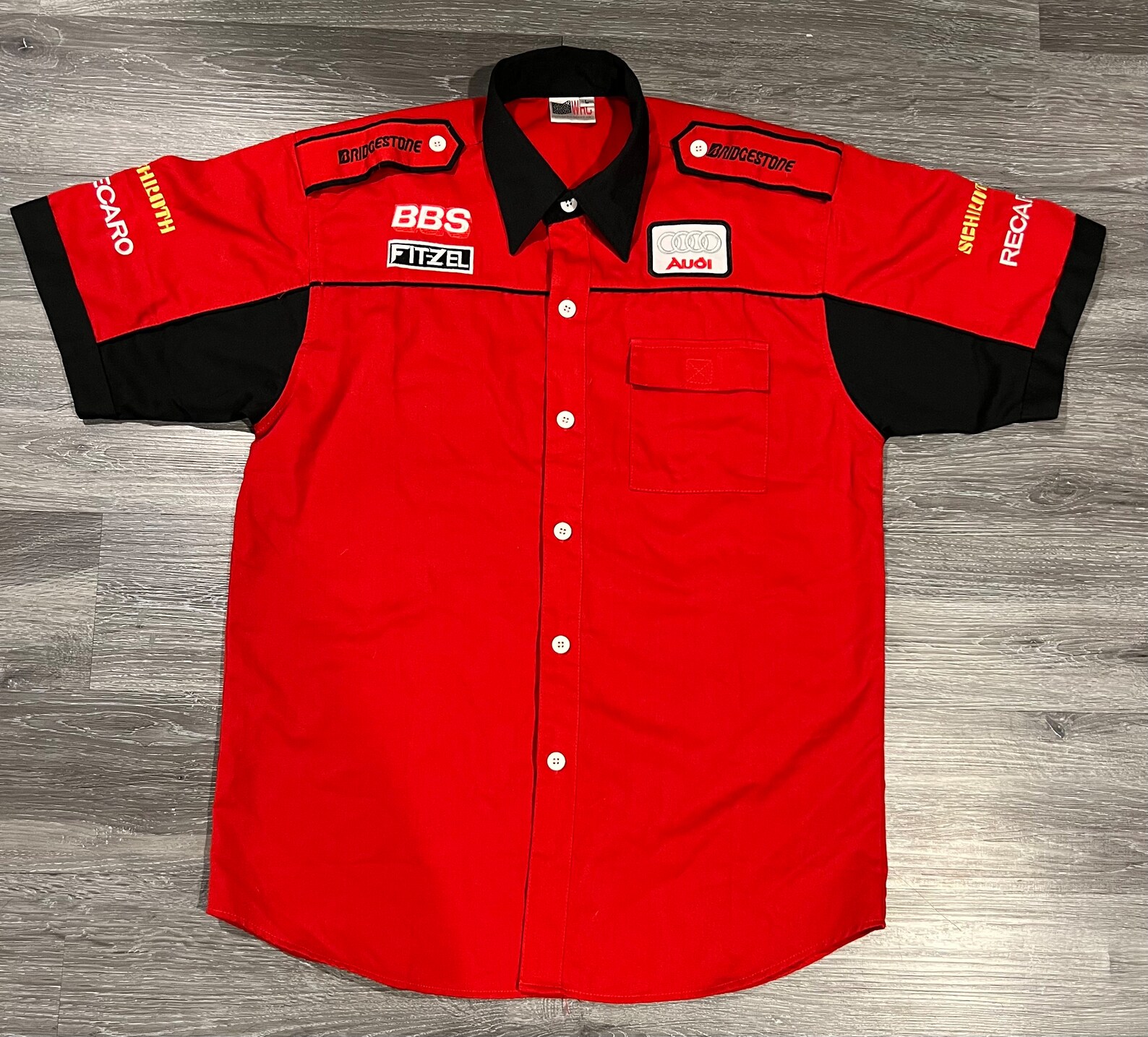 NASCAR Shirt Sport Crew Shirt Audi Racing Size L - Etsy