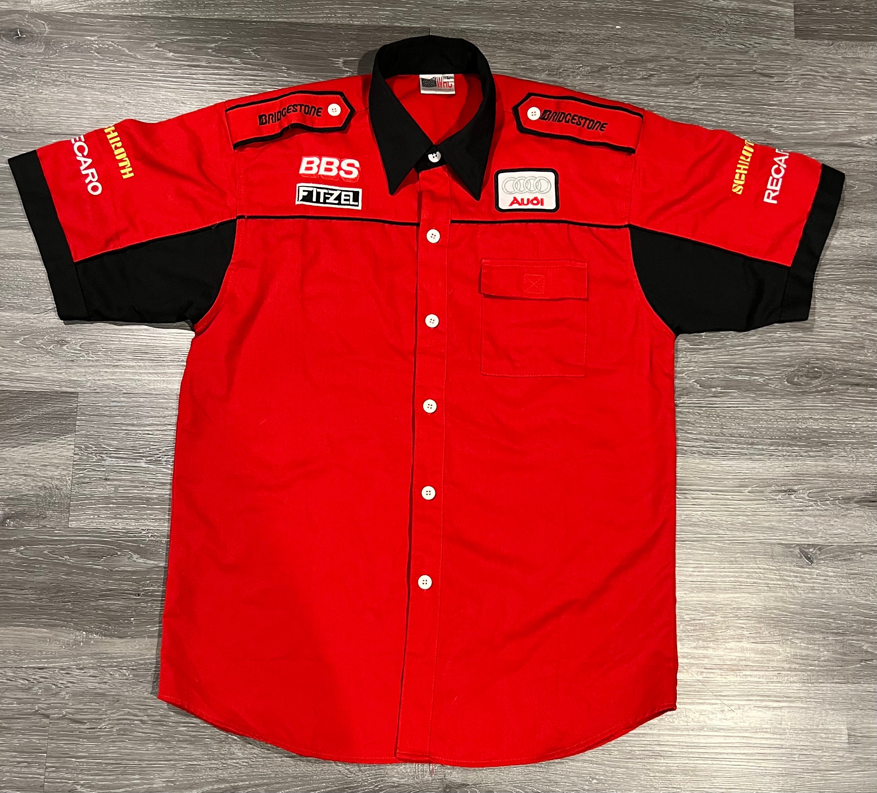 NASCAR Shirt Sport Crew Shirt Audi Racing Size L - Etsy