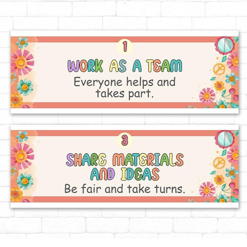 Group Work Rules Posters | Teamwork Classroom Posters | Cooperative ...